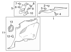 2016-2024 Chevrolet Camaro Gray Passenger Side Body Rear Corner Upper ...