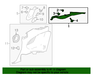 2016-2024 Chevrolet Camaro Gray Passenger Side Body Rear Corner Upper ...