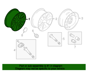 Ford JL1Z-1007-D - Wheel, Alloy - 2018-2021 Ford Expedition | OEM Ford ...