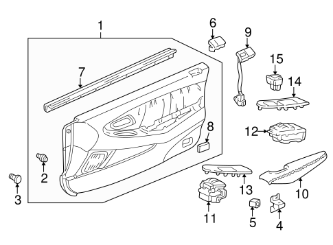 Interior Trim Door for 2002 Honda Accord OEM Parts Online