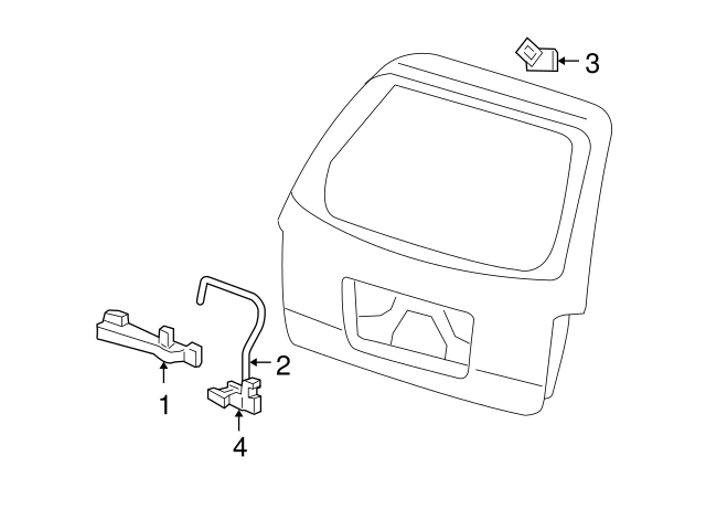 2004-2007 Ford 2004-2007 Ford Freestar Mercury Monterey Rear Lift Gate ...