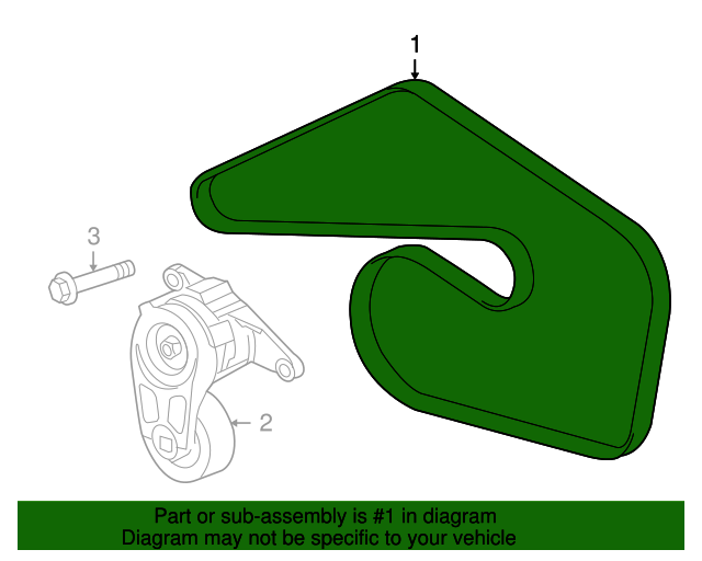 2010-2014 Cadillac CTS V-Ribbed Serpentine Belt 12638664 | TascaParts.com
