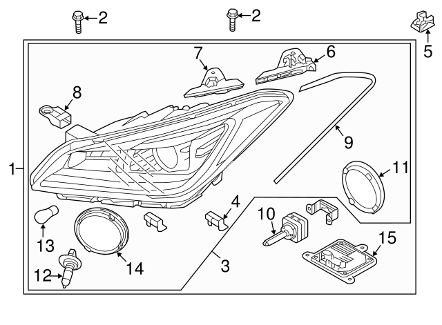 Genuine OEM Low Beam Bulb Part# 18649-55009-H Fits 2006-2018 Hyundai ...