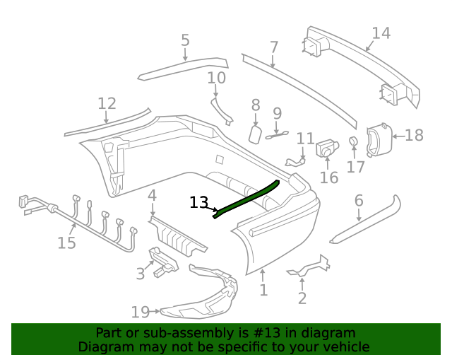 211-885-19-21 - Protect Strip - 2003-2009 Mercedes-Benz ...
