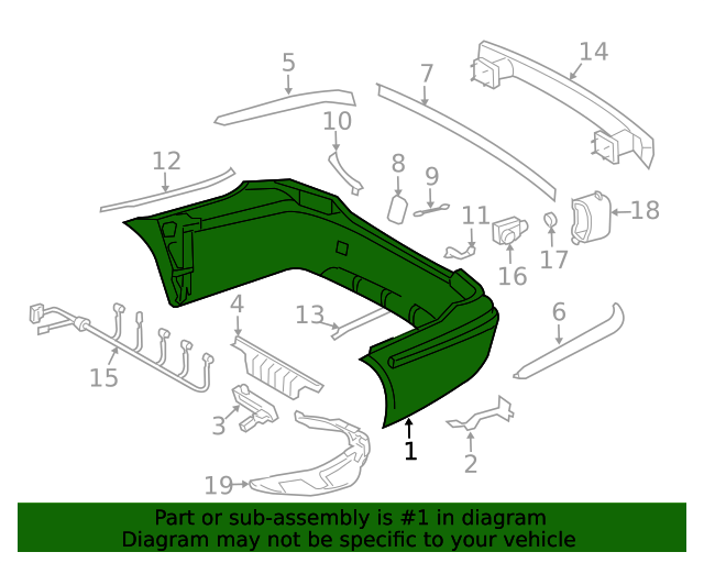 2007-2009 Mercedes-Benz Bumper Cover 211-885-44-25 | Helms Bros ...