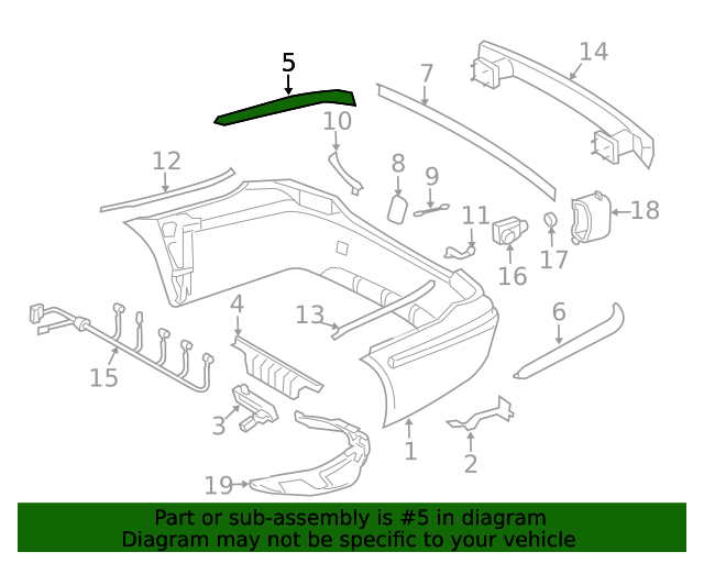 211-880-04-12-9999 - Outer Molding 2003-2006 Mercedes-Benz | Mercedes ...