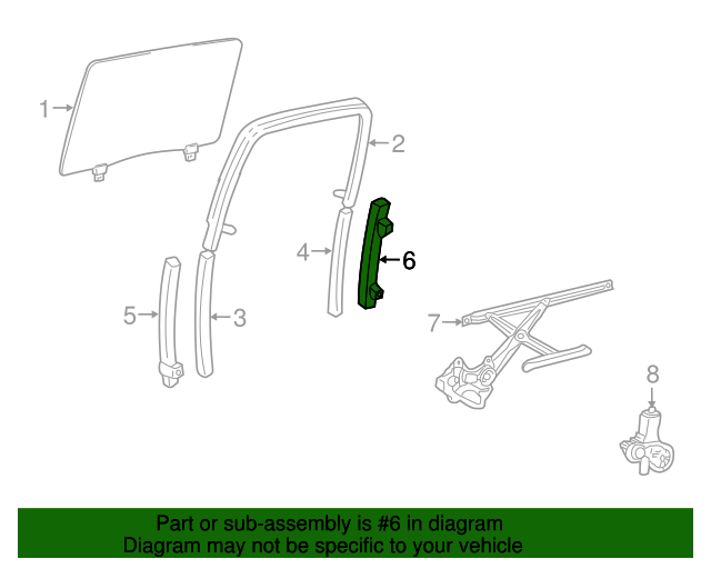 67408-04030 - Guide Channel - 2005-2023 Toyota Tacoma | Conicelli ...
