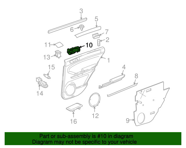2006-2016 Mercedes-Benz Inside Door Handle 164-760-24-61 | Mercedes ...