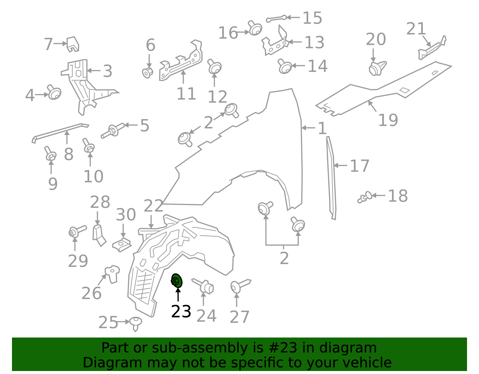 1995-2024 Porsche Fender Liner Nut 999-049-007-40 | OEM Parts Online