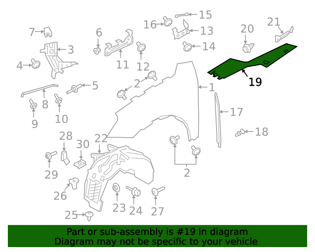2019-2024 Porsche Cayenne Fender Ledge Cover 9Y0-806-441-F-OK1 | Sunset ...