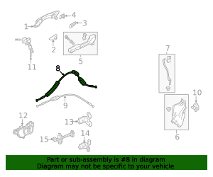 2022-2024 Honda Civic Lock Cable 72133-T20-A01 | OEM Parts Online