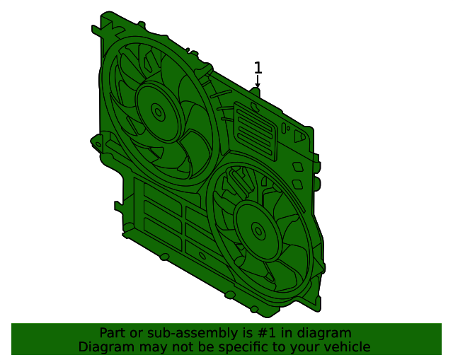 2020-2023 Ford Fan Module LK4Z-8C607-D | Ford OEM Parts Outlet