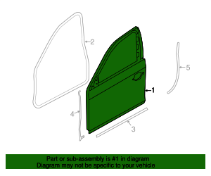 Genuine BMW 41-00-9-631-837 | Door Shell | FREE Shipping on Most Orders ...