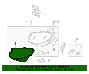 213-826-12-00-64 - Headlamp Assembly Seal 2021-2023 Mercedes-Benz ...