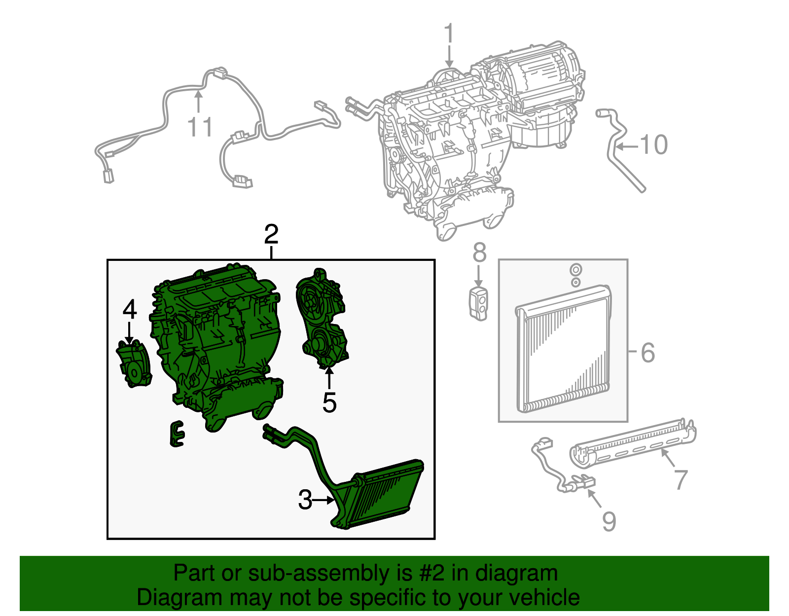 2011-2020 Toyota Sienna 2011-2020 Toyota Sienna - Evaporator Assembly ...