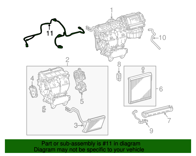 2009-2020 Toyota Harness 82212-06121 | Toyota Parts Center