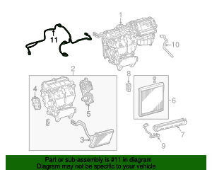 82212-06121 - HVAC System Wiring Harness 2009-2020 Toyota ...