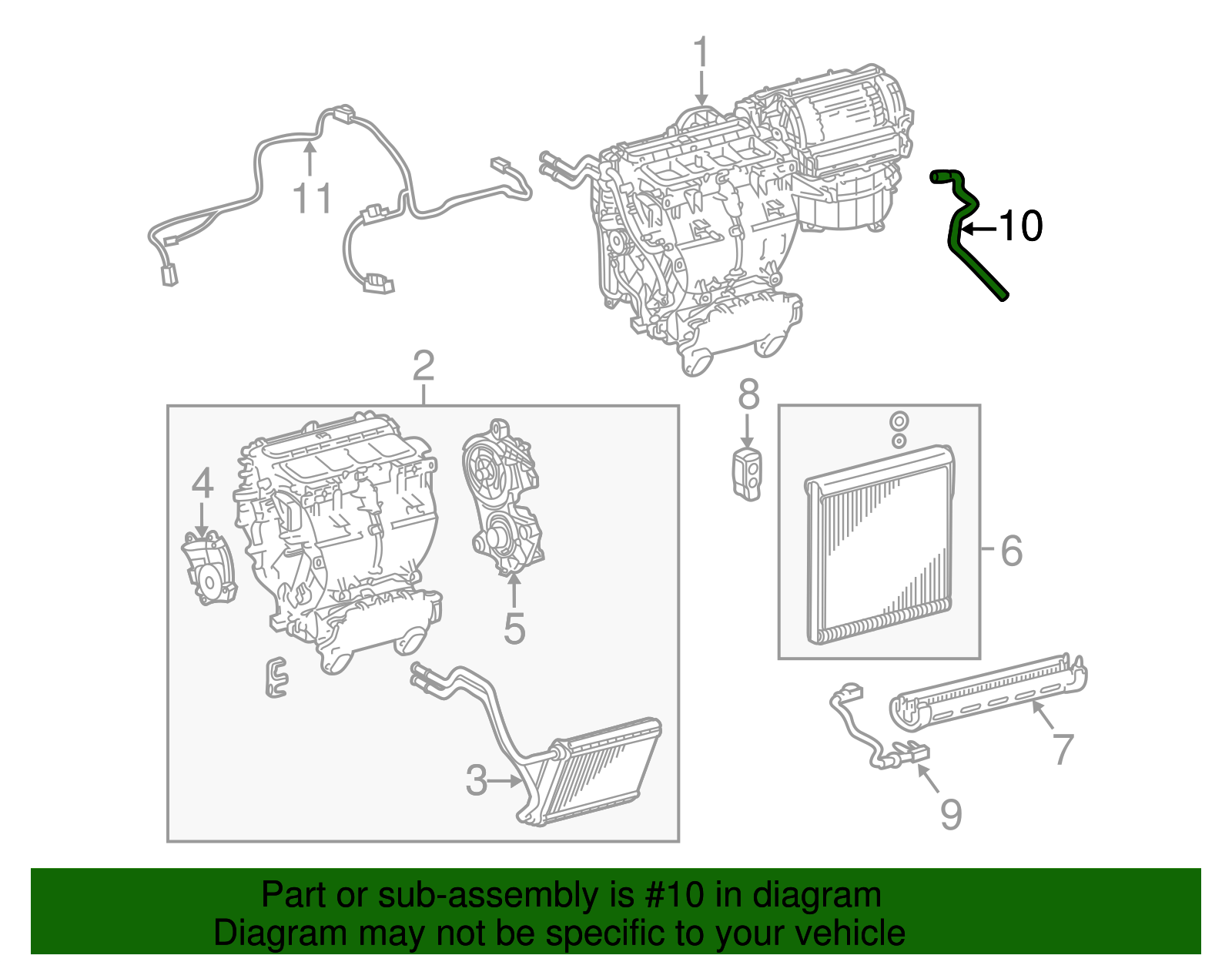 2011-2020 Toyota Sienna 2011-2020 Toyota Sienna - Drain Hose 88539 ...