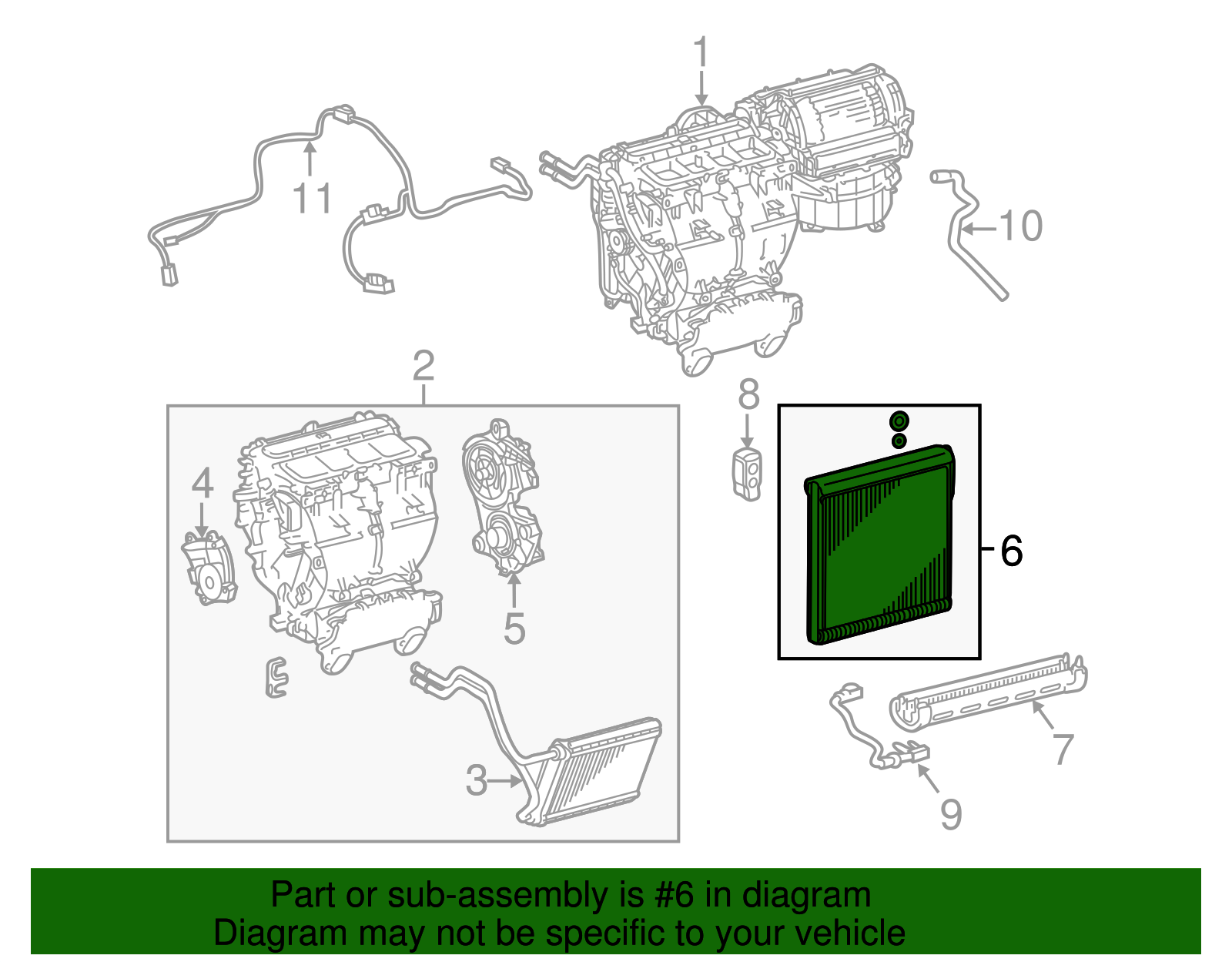 2012-2020 Toyota Evaporator Core 88501-06230 | Toyota Parts Center