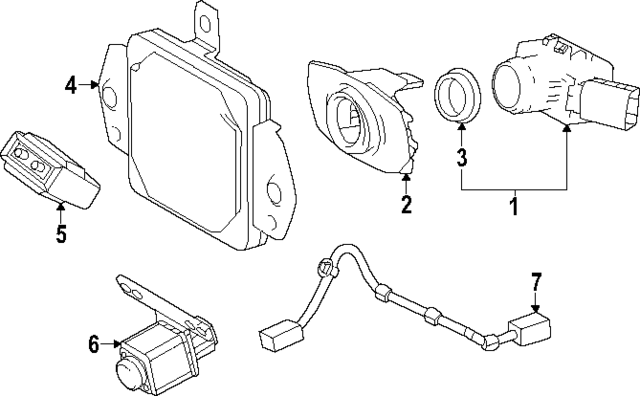 89348-34060-C2 - Park Sensor Mount Bracket - 2023-2024 Toyota Sequoia ...