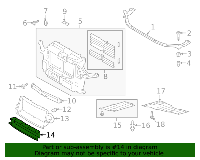 Genuine OEM Ford Part - Lower Deflector LB5Z-8327-A | Genuine OEM Ford ...
