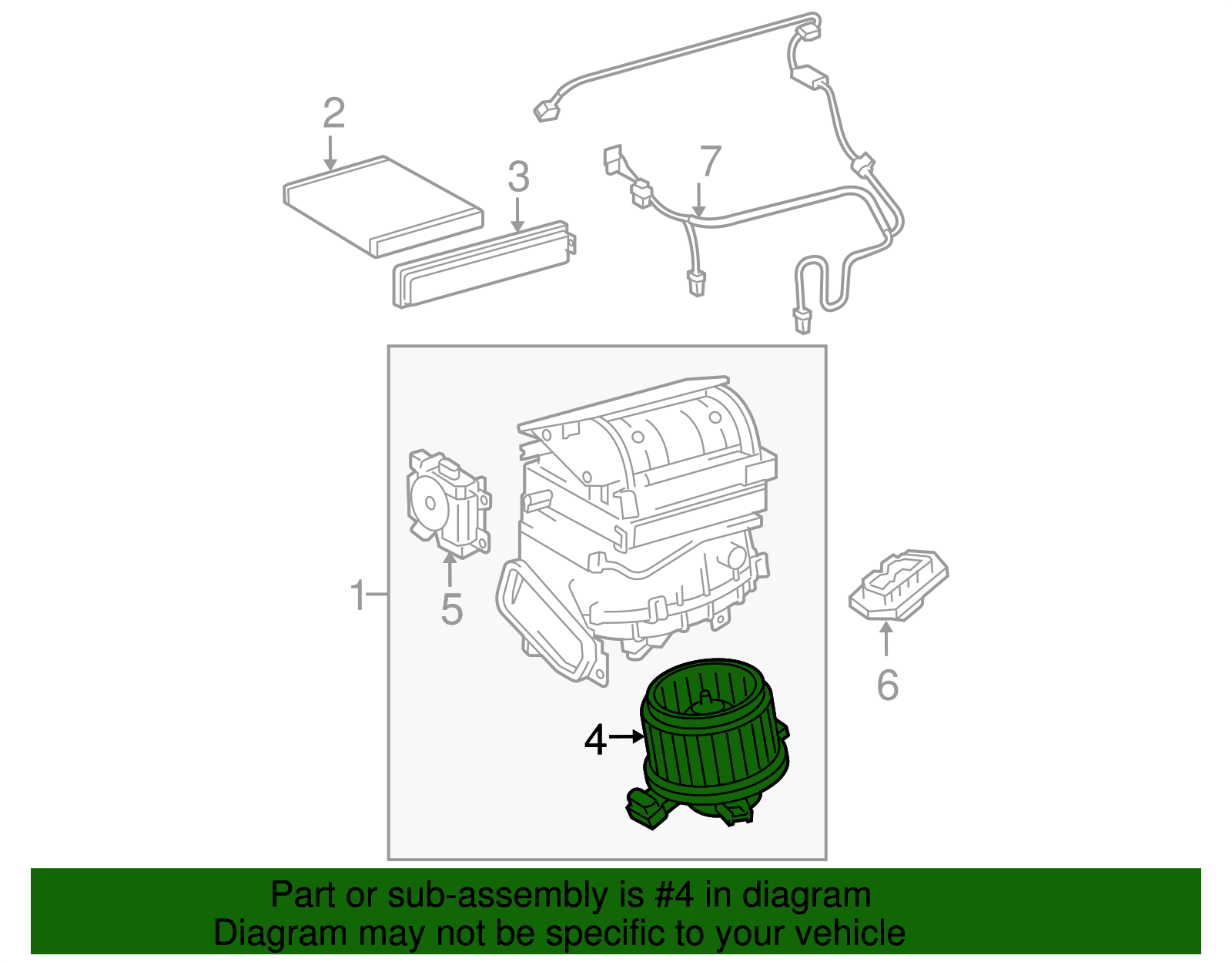 2006-2018 Toyota Motor Sub-Assembly, Blower With Fan 87103-42101 ...
