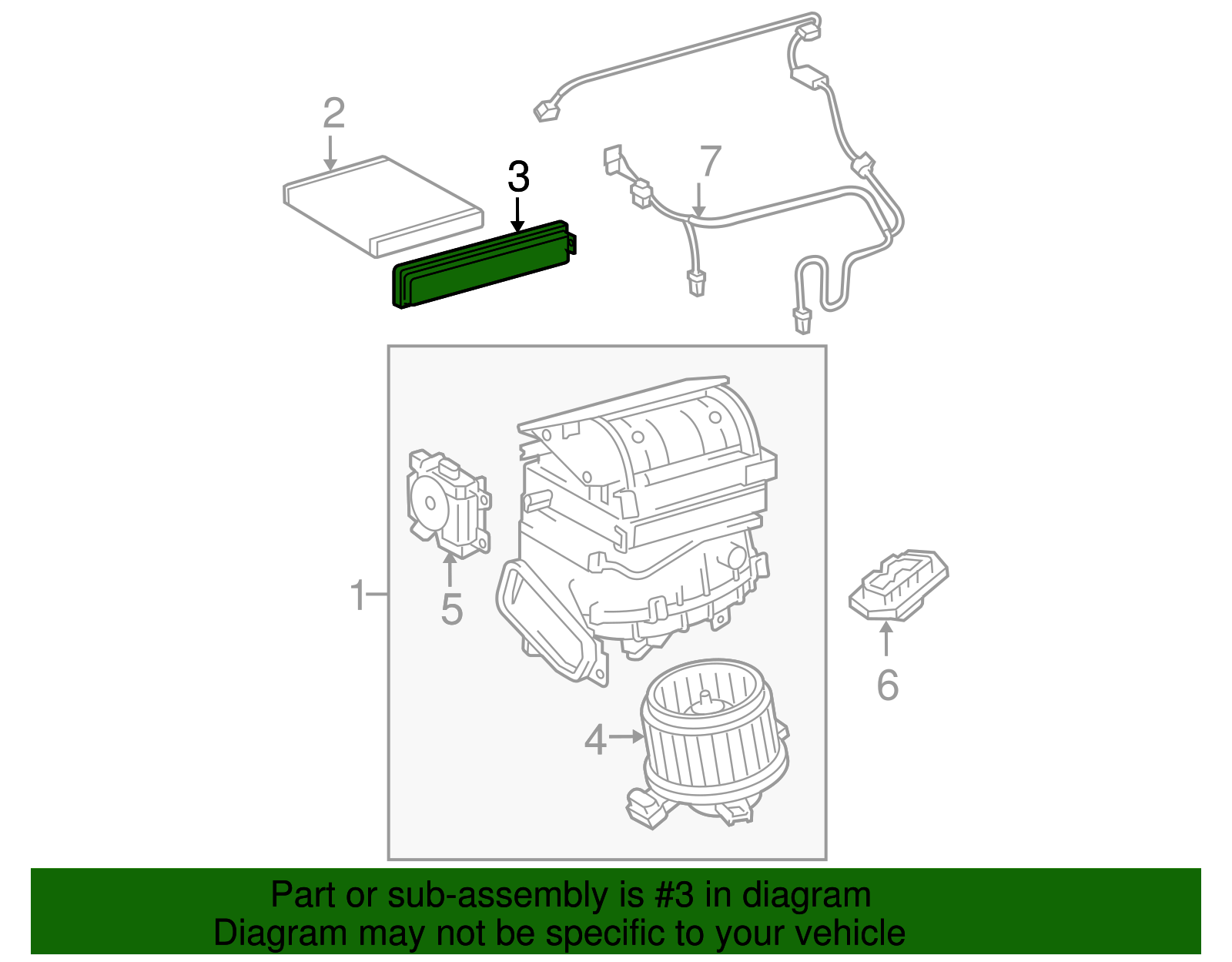 2006-2020 Toyota Cabin Air Filter Cover 88548-42020 | Toyota Parts Center