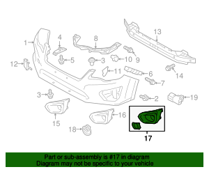 2012-2014 Subaru Impreza OEM NEW 2012-2014 Subaru Impreza Fog Light ...
