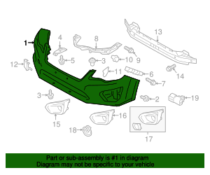 57704FJ003 - Bumper Cover 2012-2014 Subaru Impreza | Subaru Direct ...