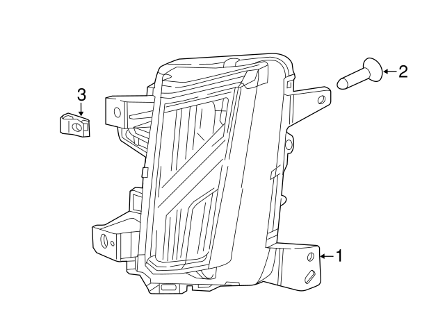 2021-2024 Cadillac XT5 Passenger Side Cornering Lamp 84899147 GM ...