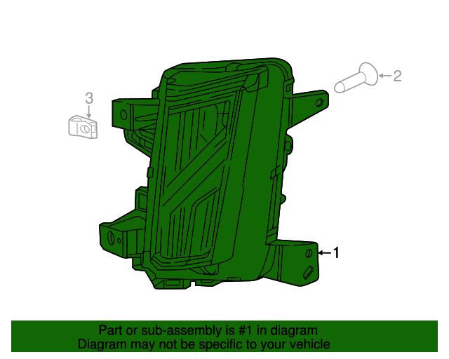 2021-2024 Cadillac XT5 Passenger Side Cornering Lamp 84899147 GM ...