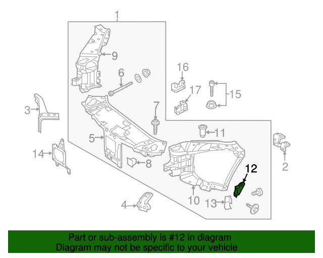 Genuine OEM Mount Frame Lower Bracket | 222-626-01-13 | Fits Select ...