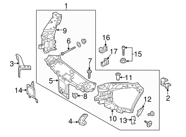 2014-2020 Mercedes-Benz Mount Frame 222-620-01-02 | MB Parts Center