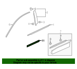 84115500 - Black Front Side Door Vehicle Name Plate 2018-2024 Chevrolet ...