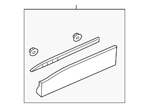 2018-2020 Chevrolet Traverse Lower Molding - Driver's Side (LH ...