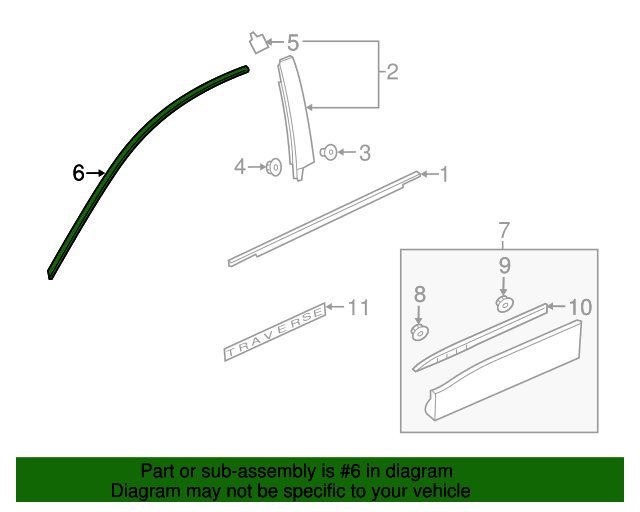 Molding 84955841 | TascaParts.com