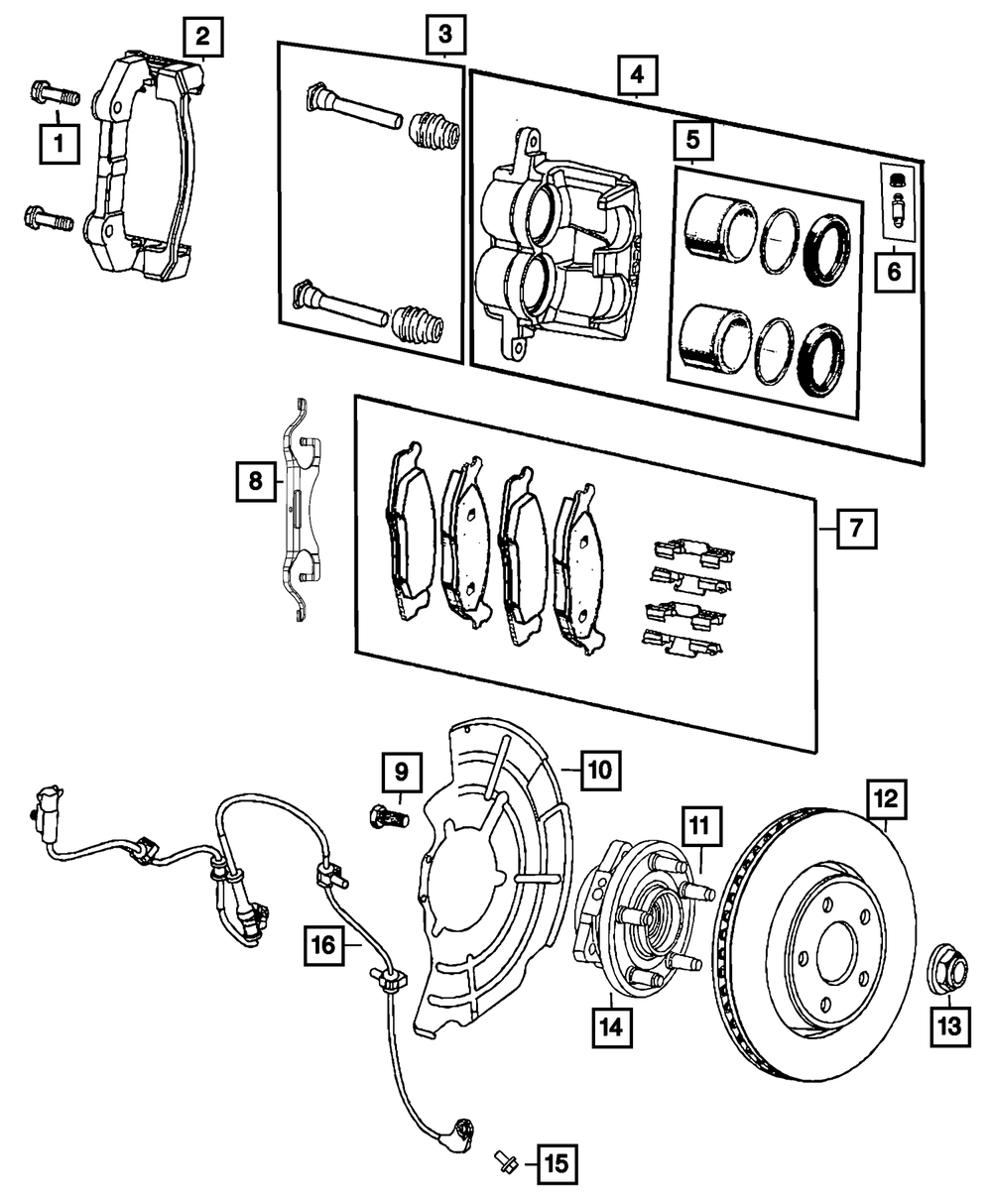2014-2015 Mopar Anti-Lock Brakes Sensor 4779977AC | Mopar eStore
