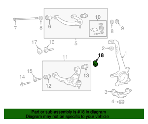 48198-04050 - Alignment Camber Adjusting Eccentric 2010-2023 Toyota ...