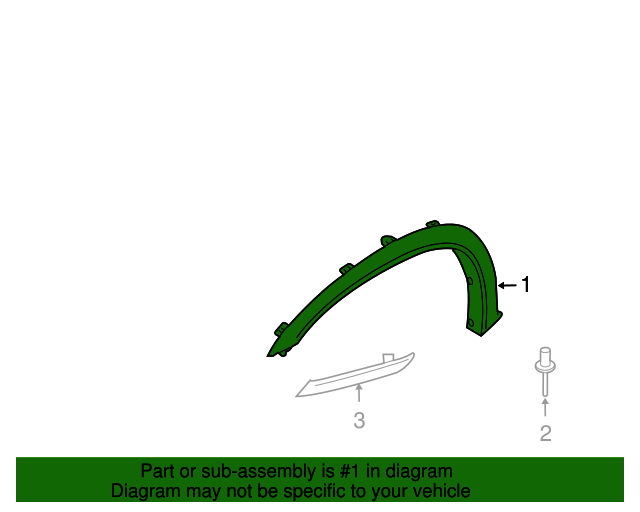 2010-2014 BMW X6 Wheel Opening Molding 51-77-7-206-660 | BMW Mini Parts ...