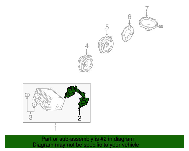 96101-1G100 - Radio Mount Bracket 2006-2011 Kia | Kia.Parts Store