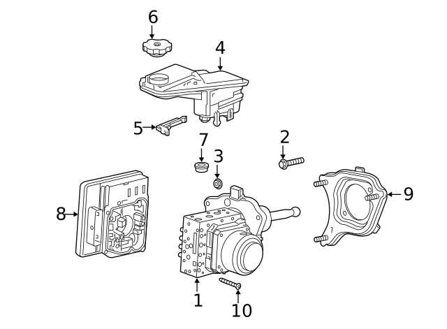 2020-2023 GM Brake Master Cylinder Adapter 23507728 | TascaParts.com