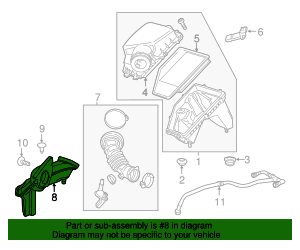 2016-2018 Chevrolet Malibu Intake Air Duct 84027080 GM | GMPartsDirect.com