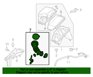 2016-2022 GM Air Cleaner Outlet Duct 84761167 GM | GMPartsDirect.com