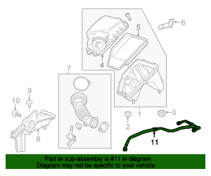 Positive Crankcase Ventilation (PCV) Tube 19434579 | QuirkParts