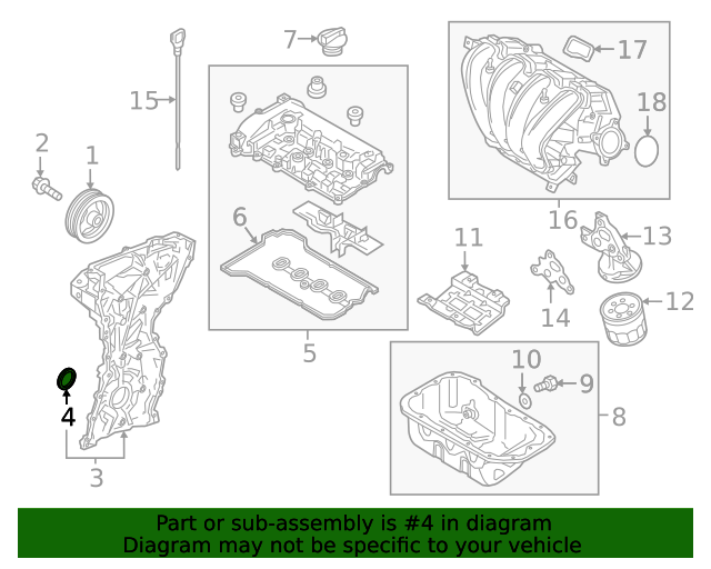 90118-WB427 - Front Cover Seal - 2016-2020 Toyota | OEM Genuine Toyota ...