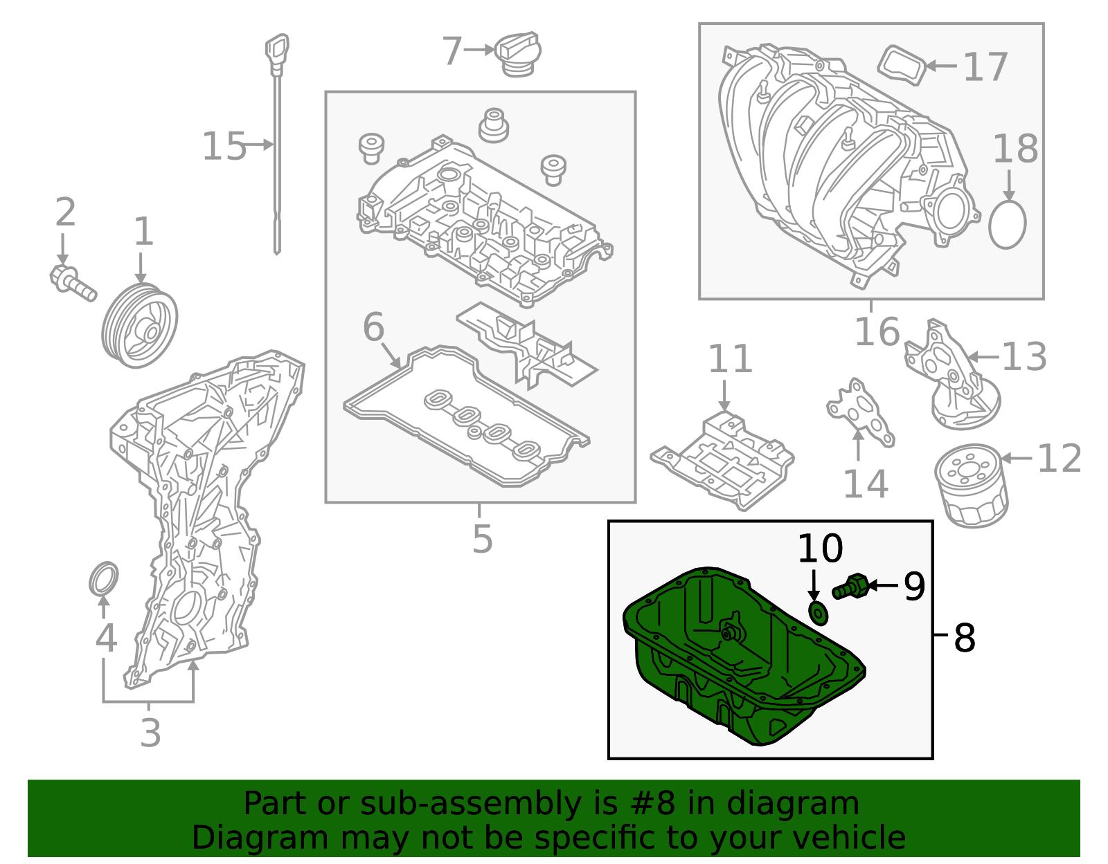 2016-2020 Toyota Oil Pan 12101-WB002 | Toyota Parts Center
