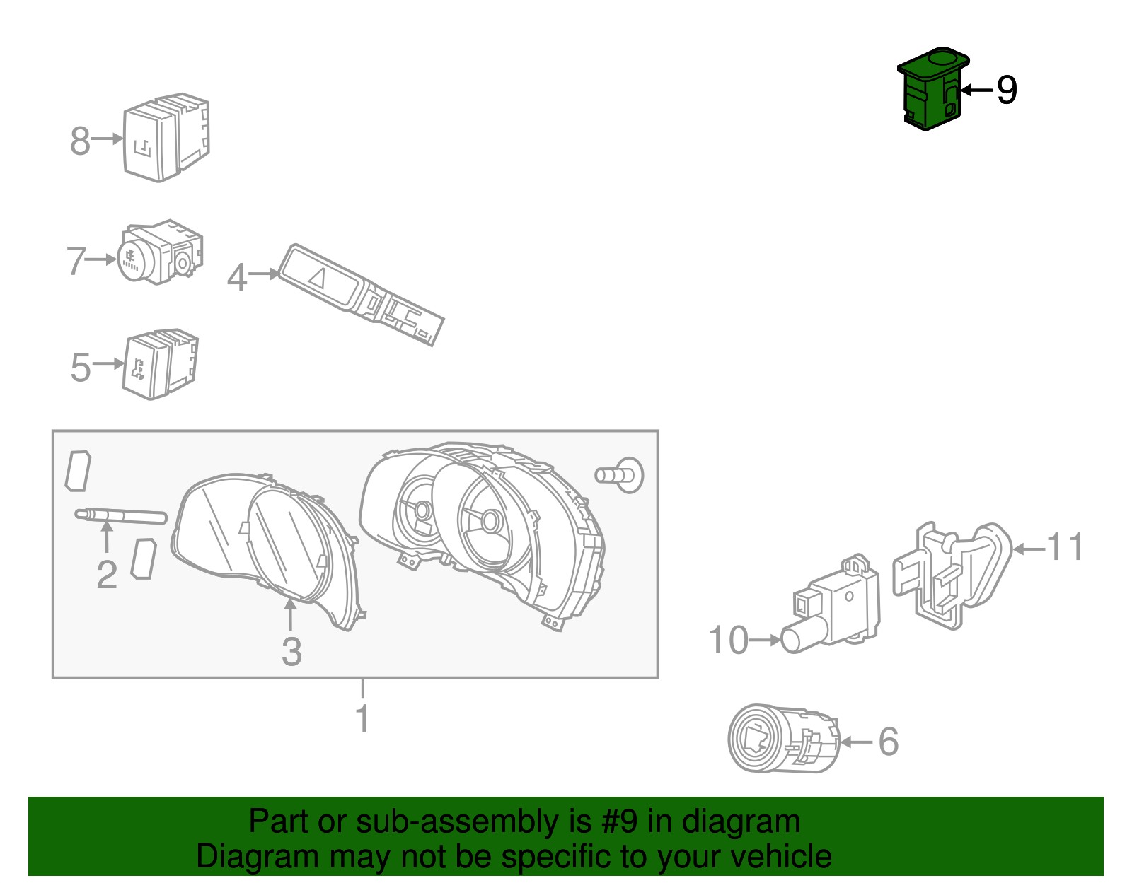 39860-T2A-A01 - 2013-2022 Honda - Sensor Assembly Auto Light Sun Beam ...