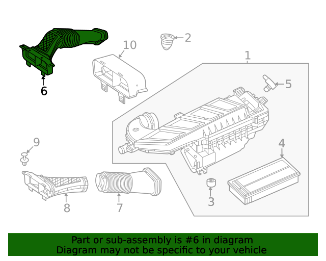 177-090-09-82 - Air Duct 2020-2023 Mercedes-Benz | Mercedes-Benz USA Parts