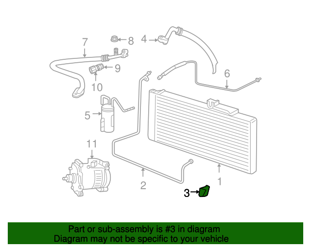 AC Line Retainer Clip - Mopar (56021384) | Mopar America