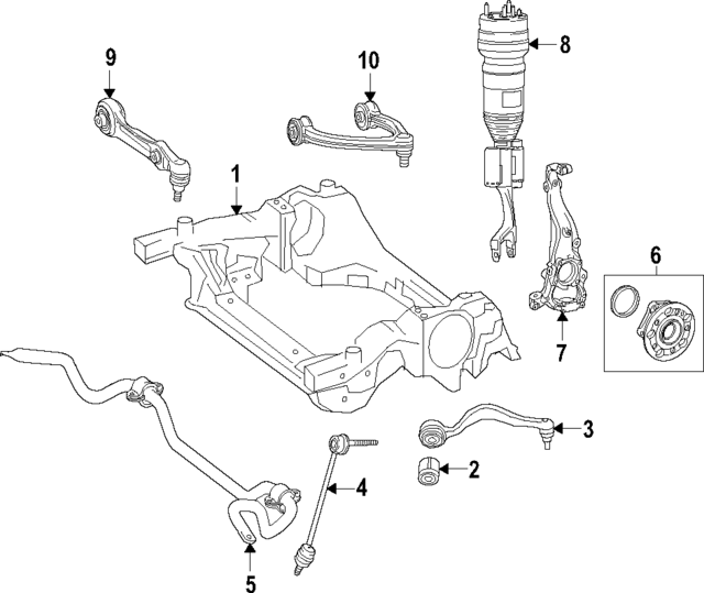 223-320-62-04 - Strut Assembly 2023 Mercedes-Benz | Mercedes-Benz USA Parts